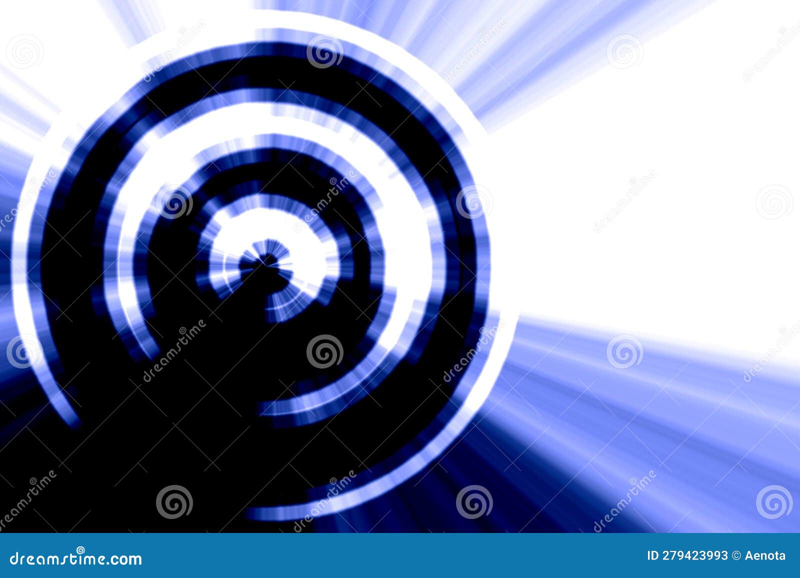 Wide Brushed Metal Concentric Background Stock Illustration ...