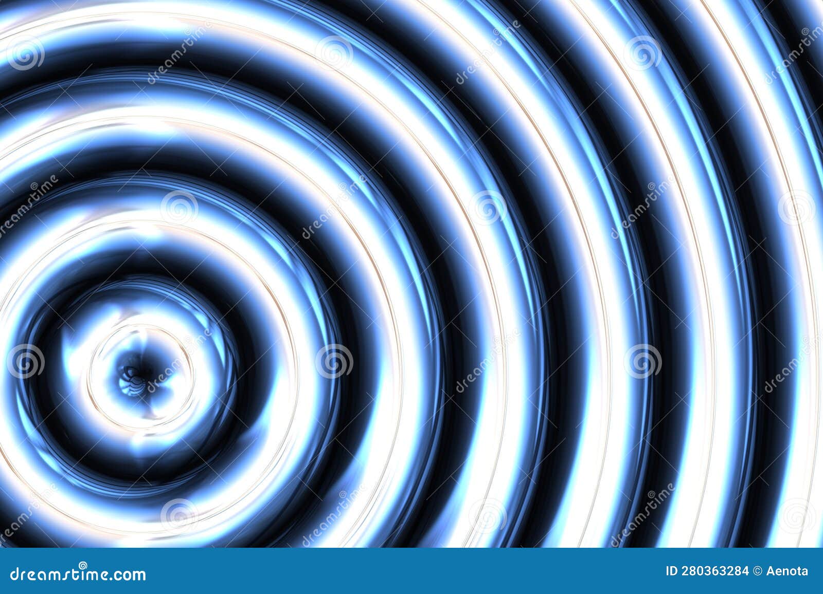 Wide Brushed Metal Concentric Background Stock Illustration ...