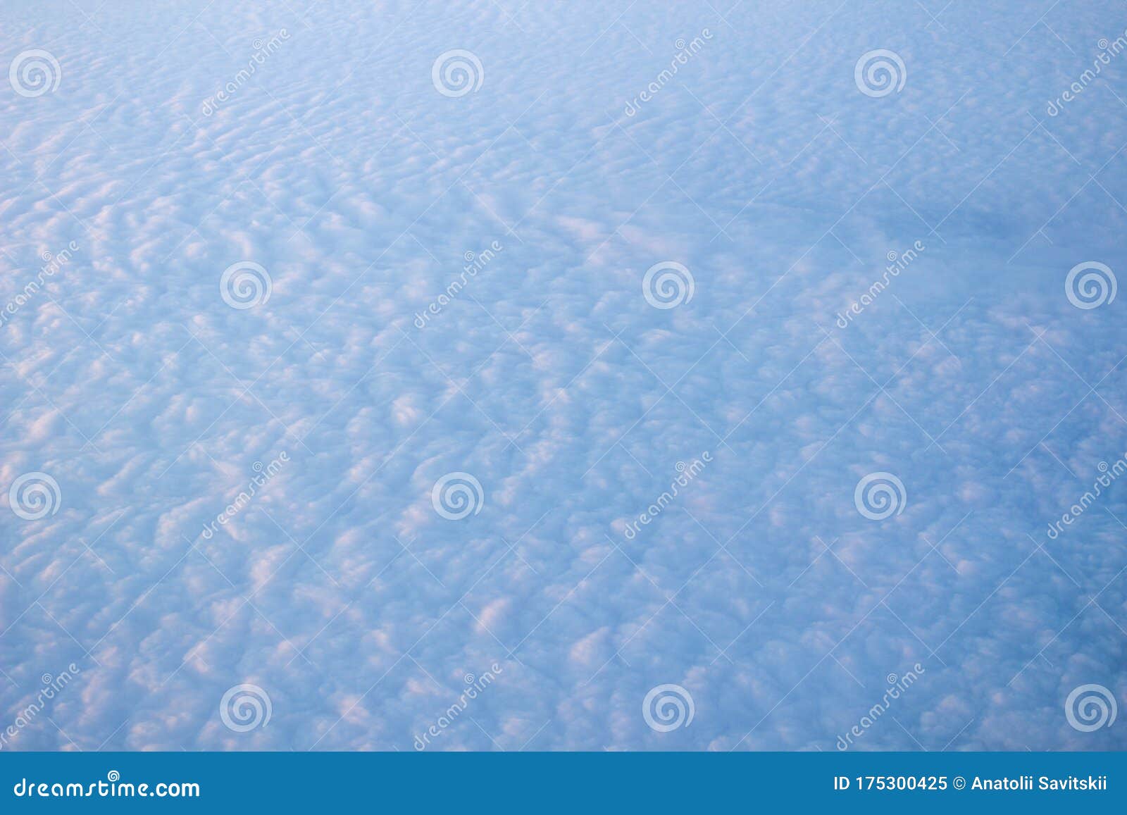 Wide Cloud Landscape Aerial View from a Plane Stock Image - Image of ...