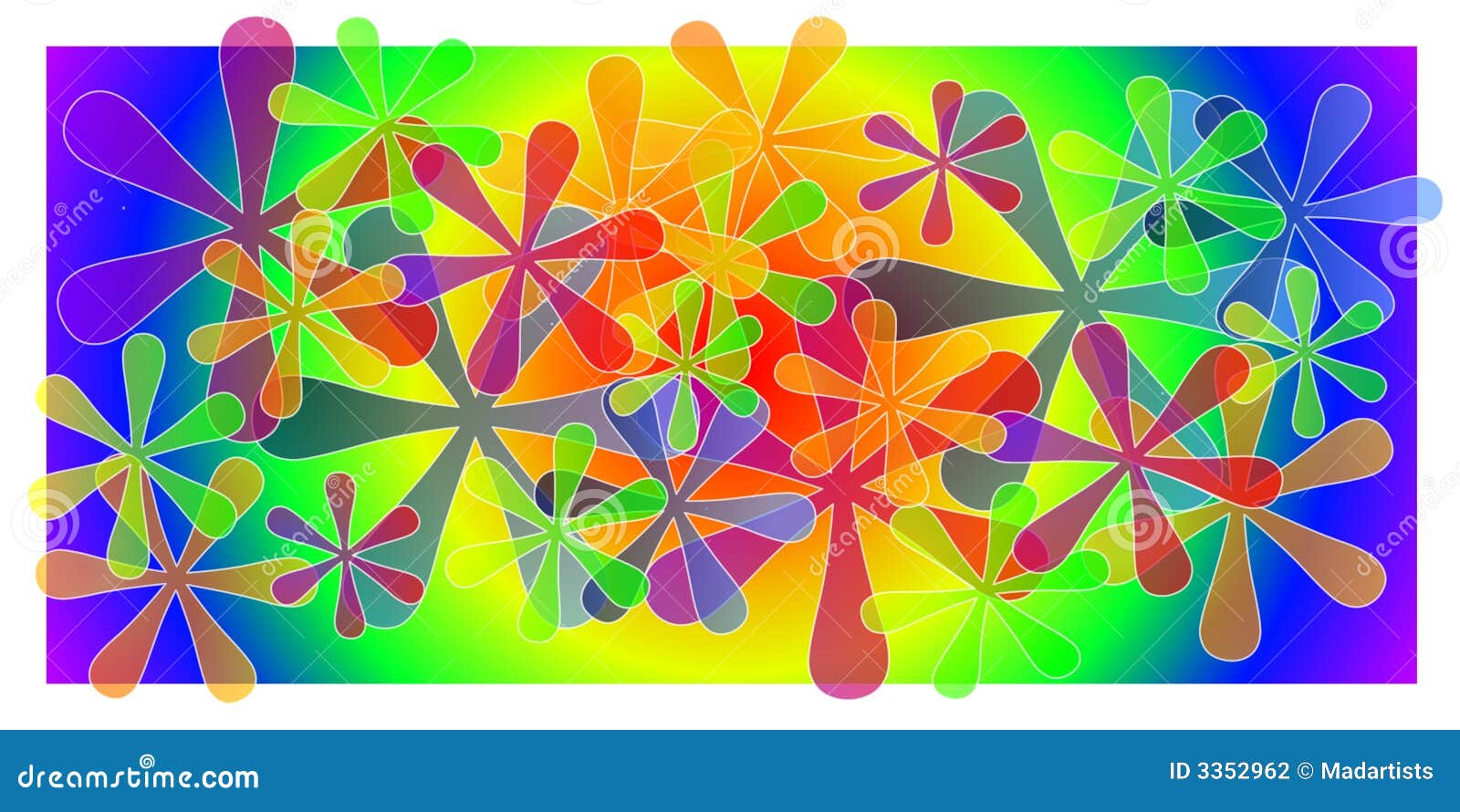 Wide Color Artistic Background Stock Illustration - Illustration of ...