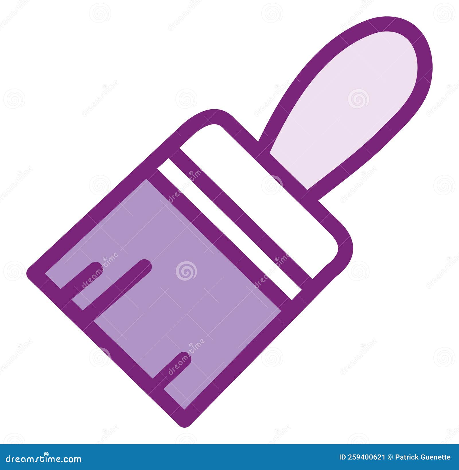 Wide Color Brush Tool, Icon Stock Vector - Illustration of creativity ...