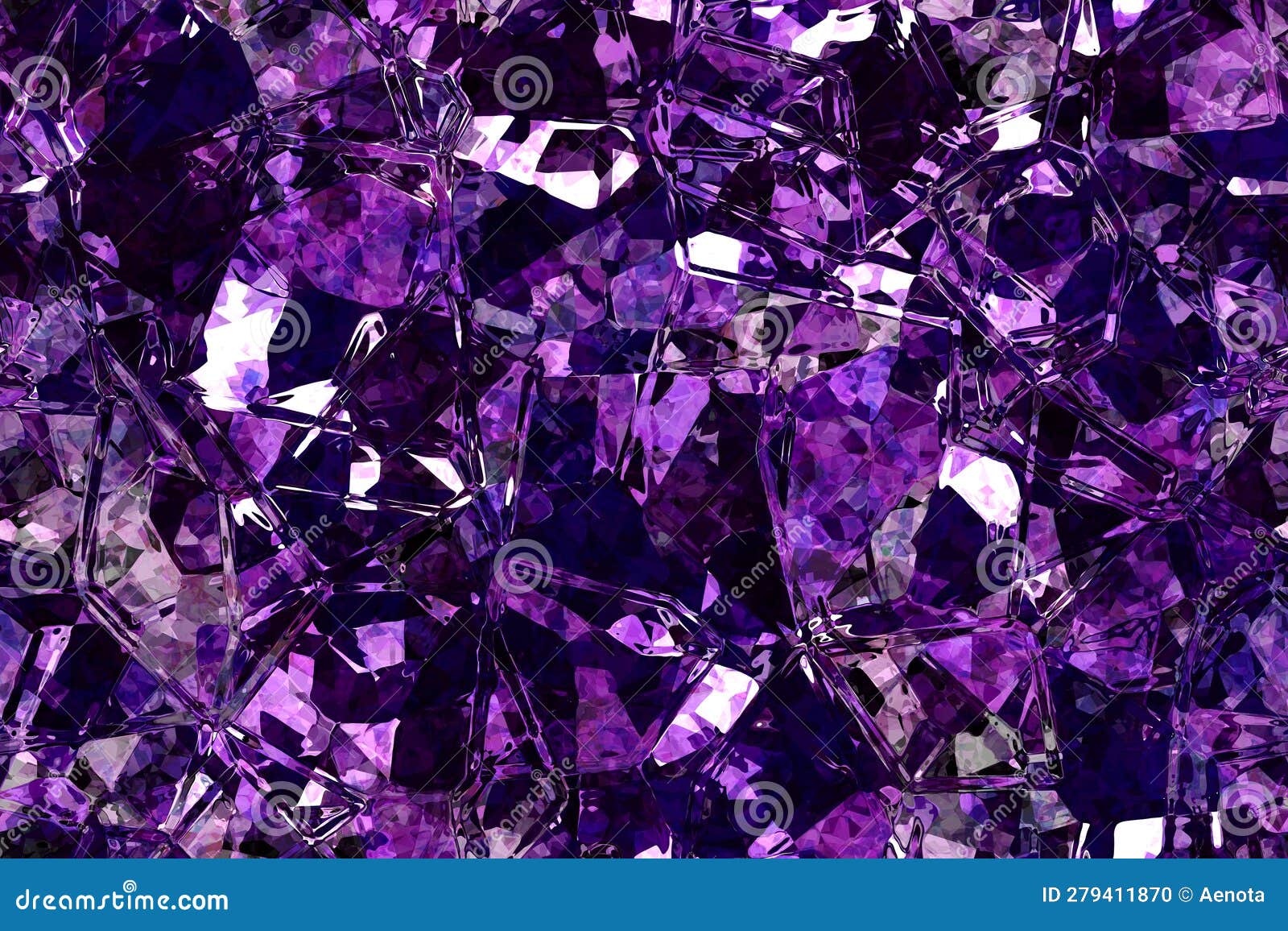Wide Continuous Crystal Glass Pattern Stock Illustration - Illustration ...