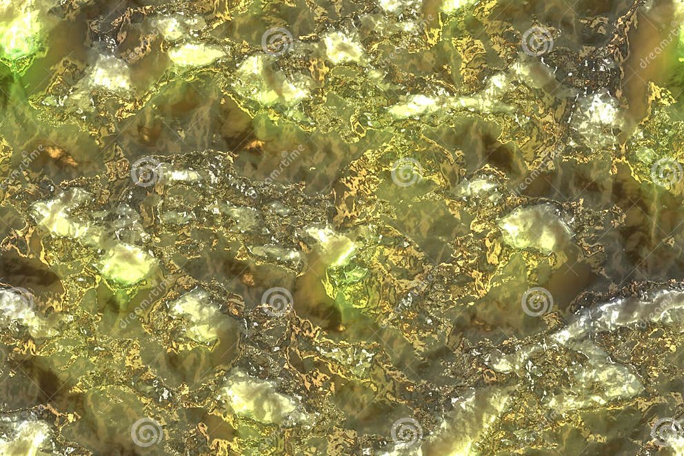 Wide Continuous Gold Metal Pattern Stock Illustration - Illustration of ...