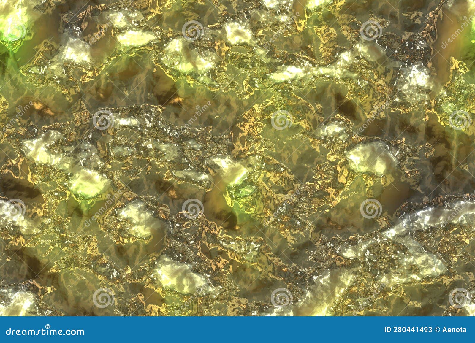 Wide Continuous Gold Metal Pattern Stock Illustration - Illustration of ...