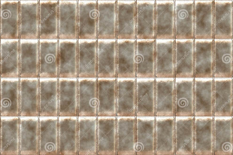 Wide Continuous Pattern of Metal Tiles Stock Illustration ...