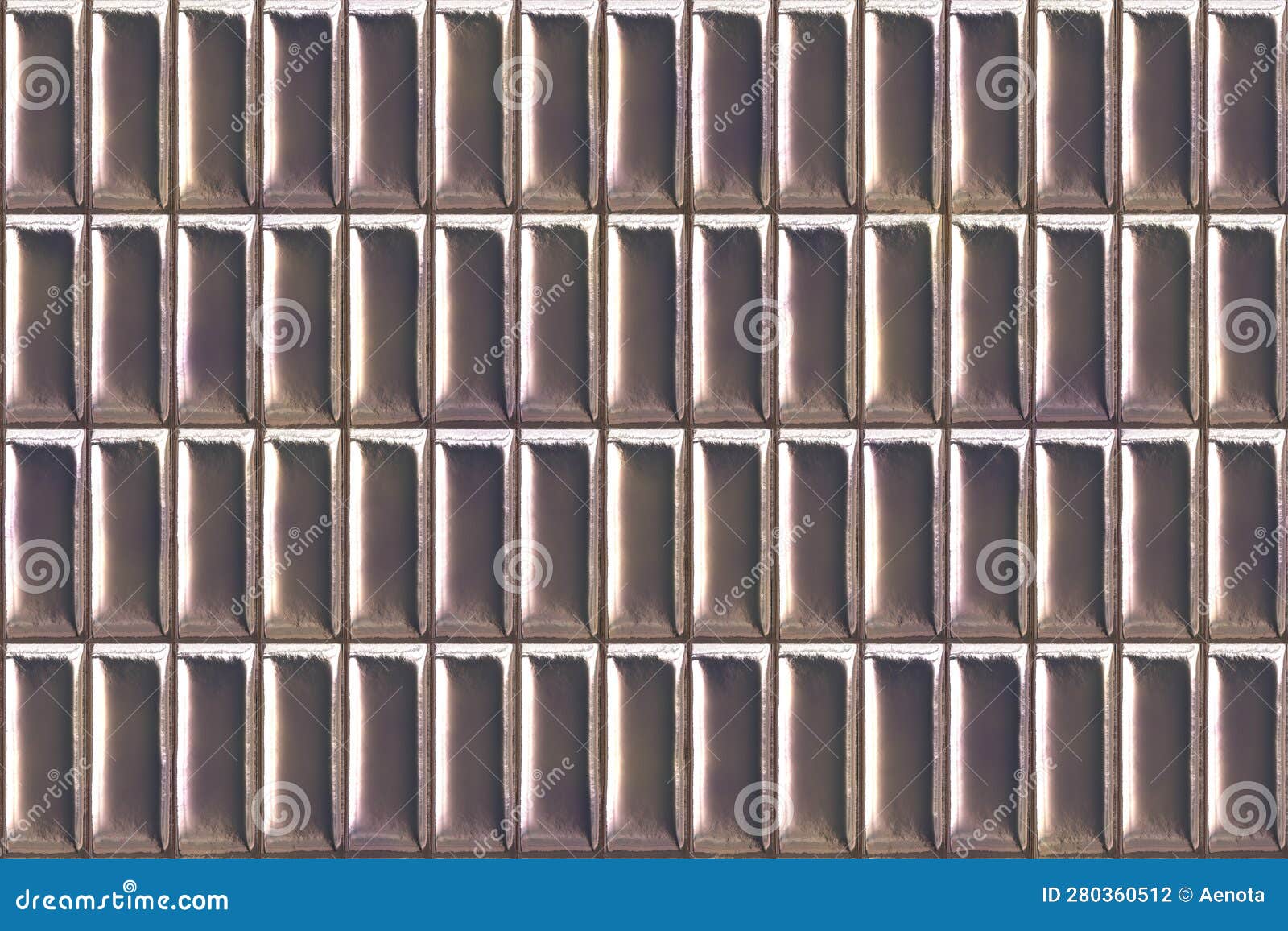 Wide Continuous Pattern of Metal Tiles Stock Illustration ...