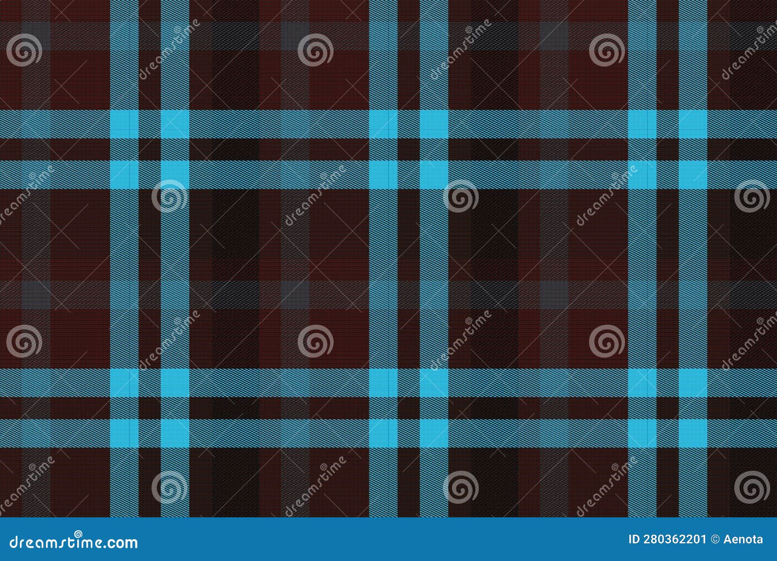 Wide Continuous Plaid Fabric Pattern Stock Illustration - Illustration ...