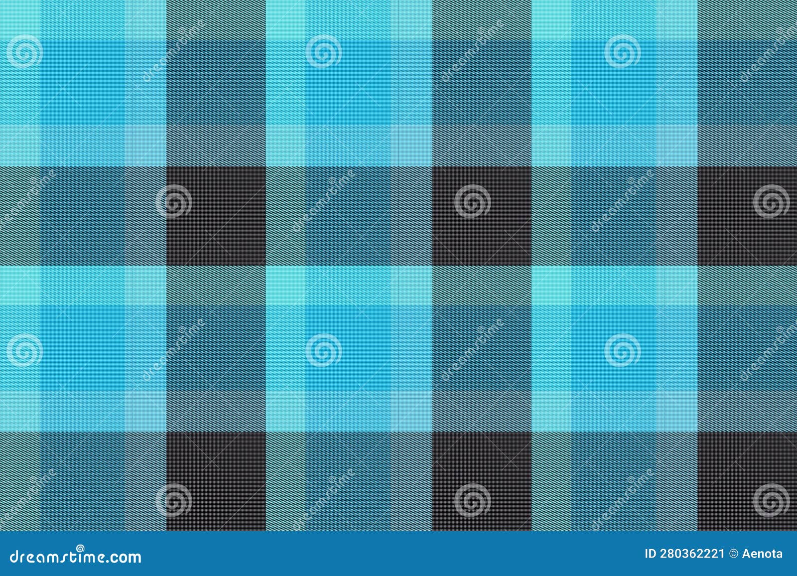Wide Continuous Plaid Fabric Pattern Stock Illustration - Illustration ...