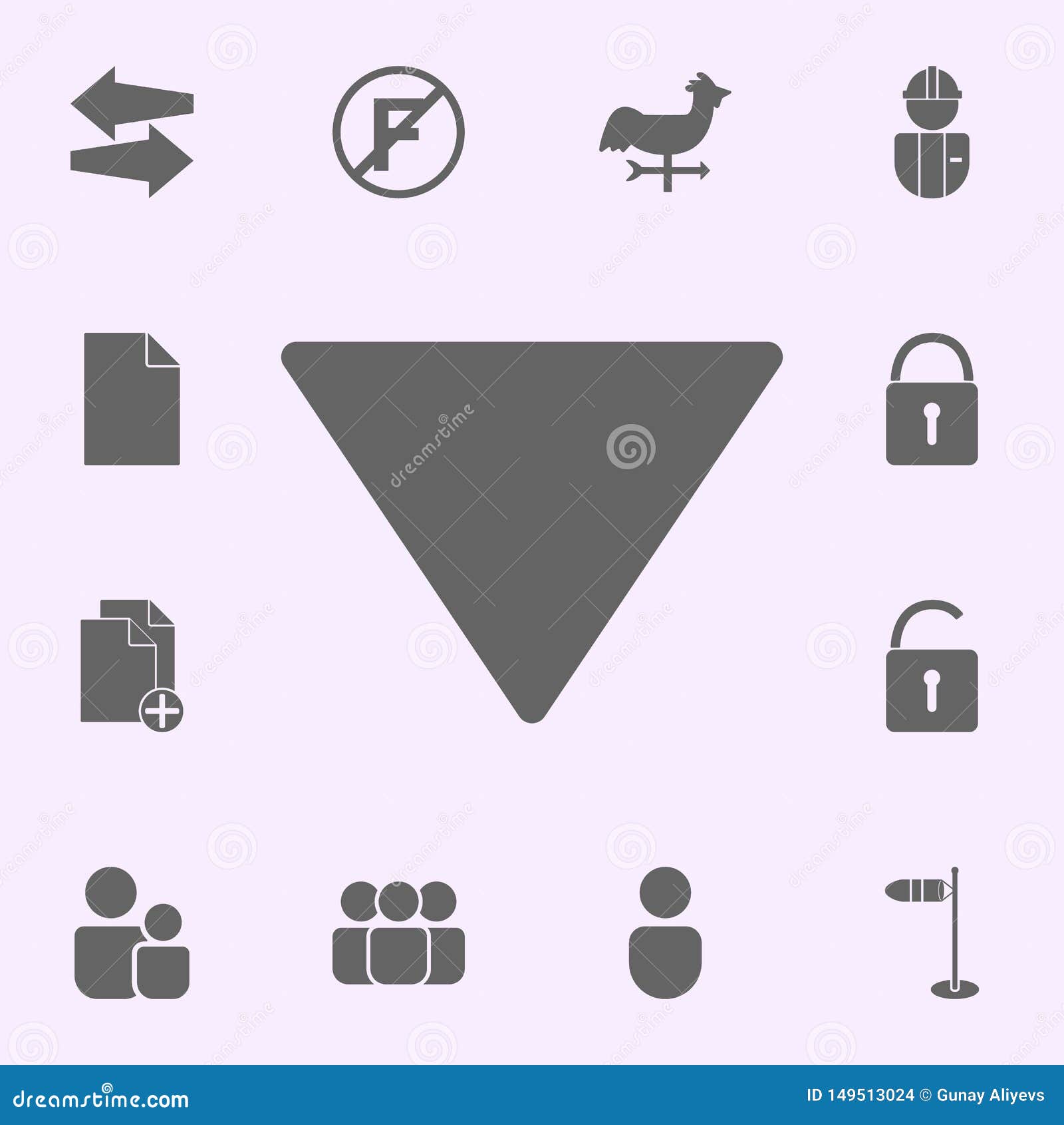 Wide Down Arrow Icon. Web Icons Universal Set for Web and Mobile Stock ...
