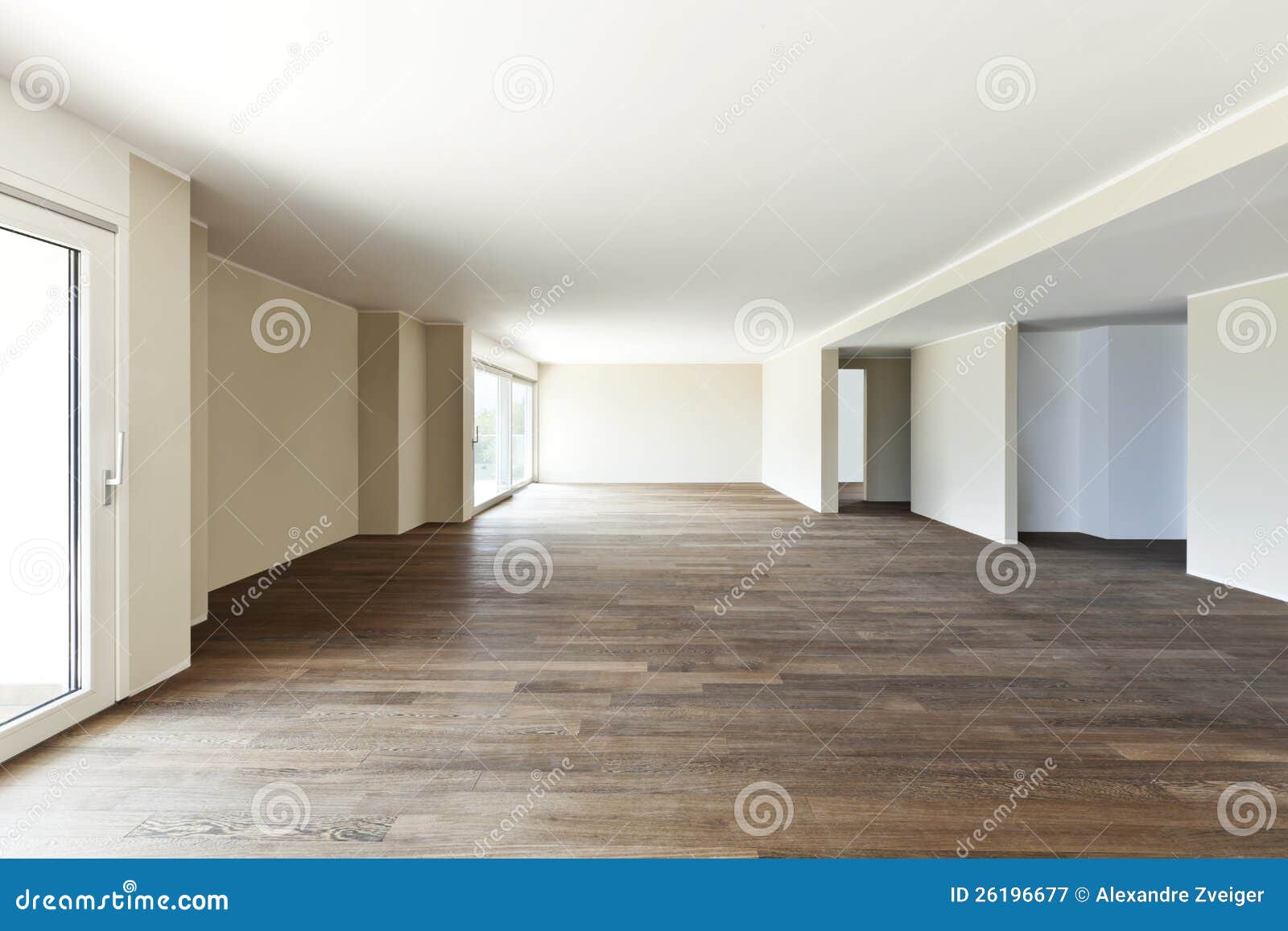 Wide Empty Highway With Curve In The Morning. Travel And Destination ...