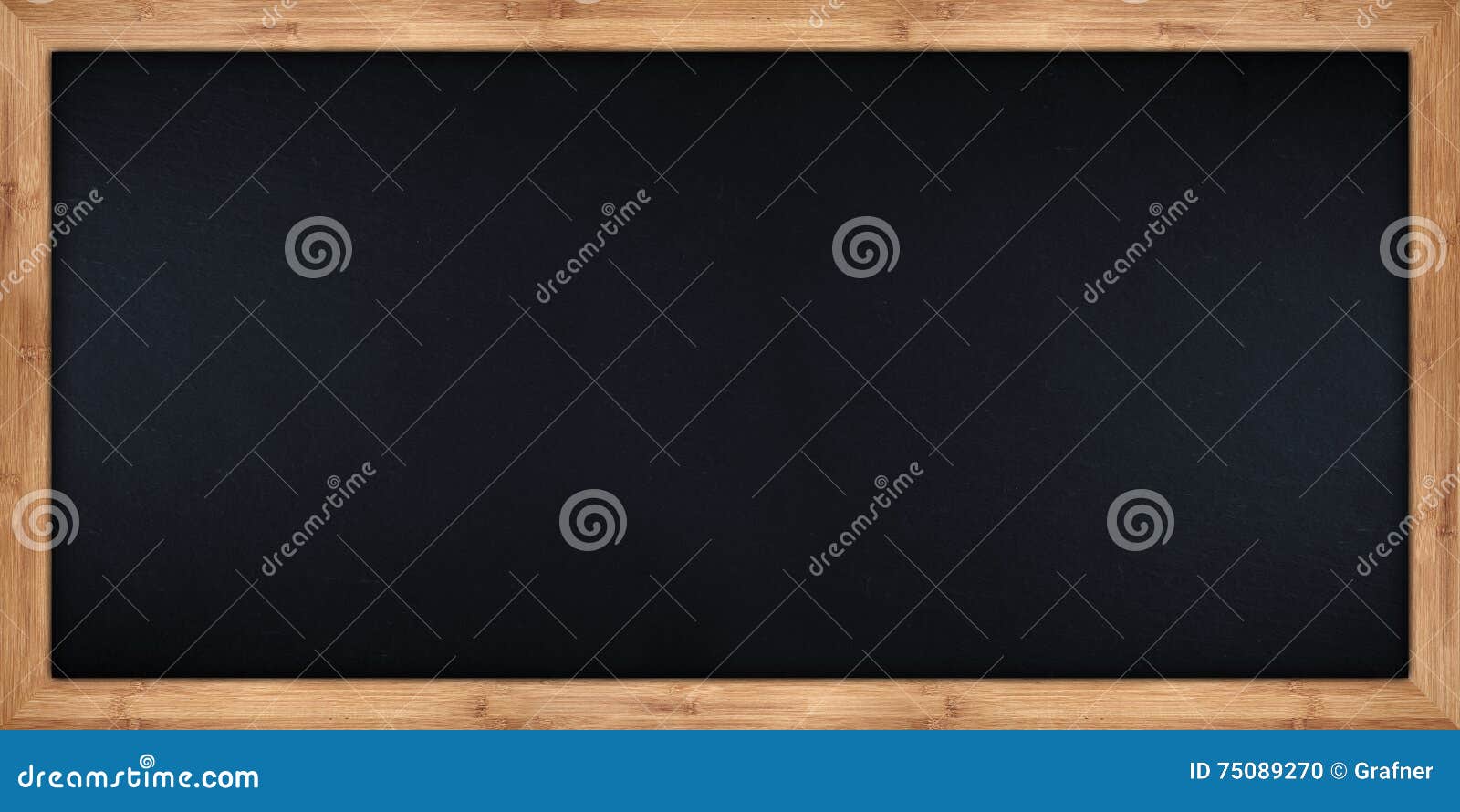 Wide empty blackboard stock photo. Image of copyspace - 75089270