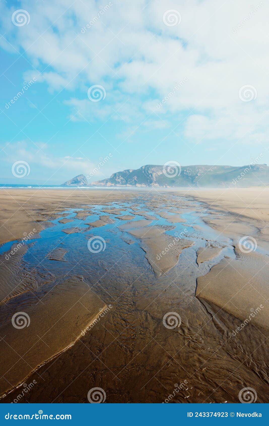 Wide Empty Highway With Curve In The Morning. Travel And Destination ...