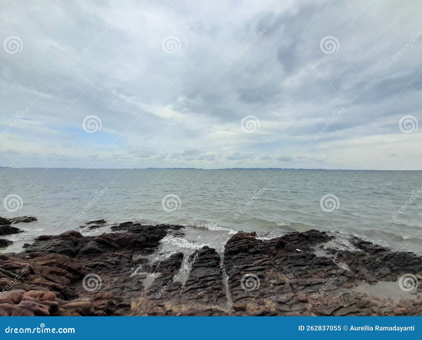 A Wide Expanse of the Ocean with Beautiful Sky Stock Image - Image of ...