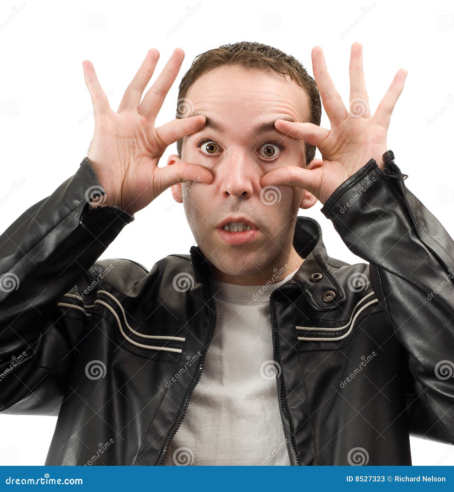 Wide Eyed stock image. Image of staring, caucasian, scary - 8527323