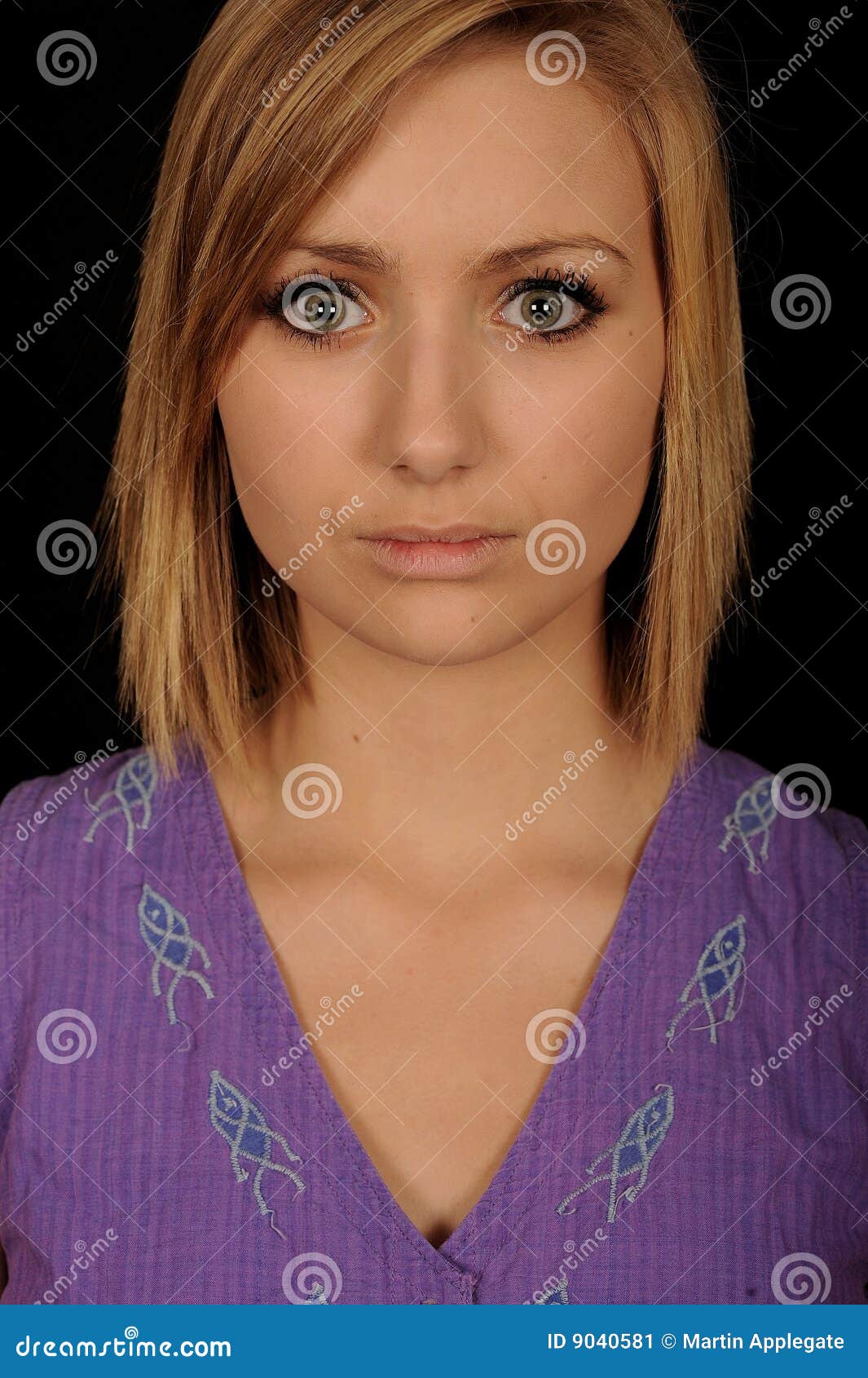 Wide eyed teenager stock image. Image of eyed, hair, background - 9040581