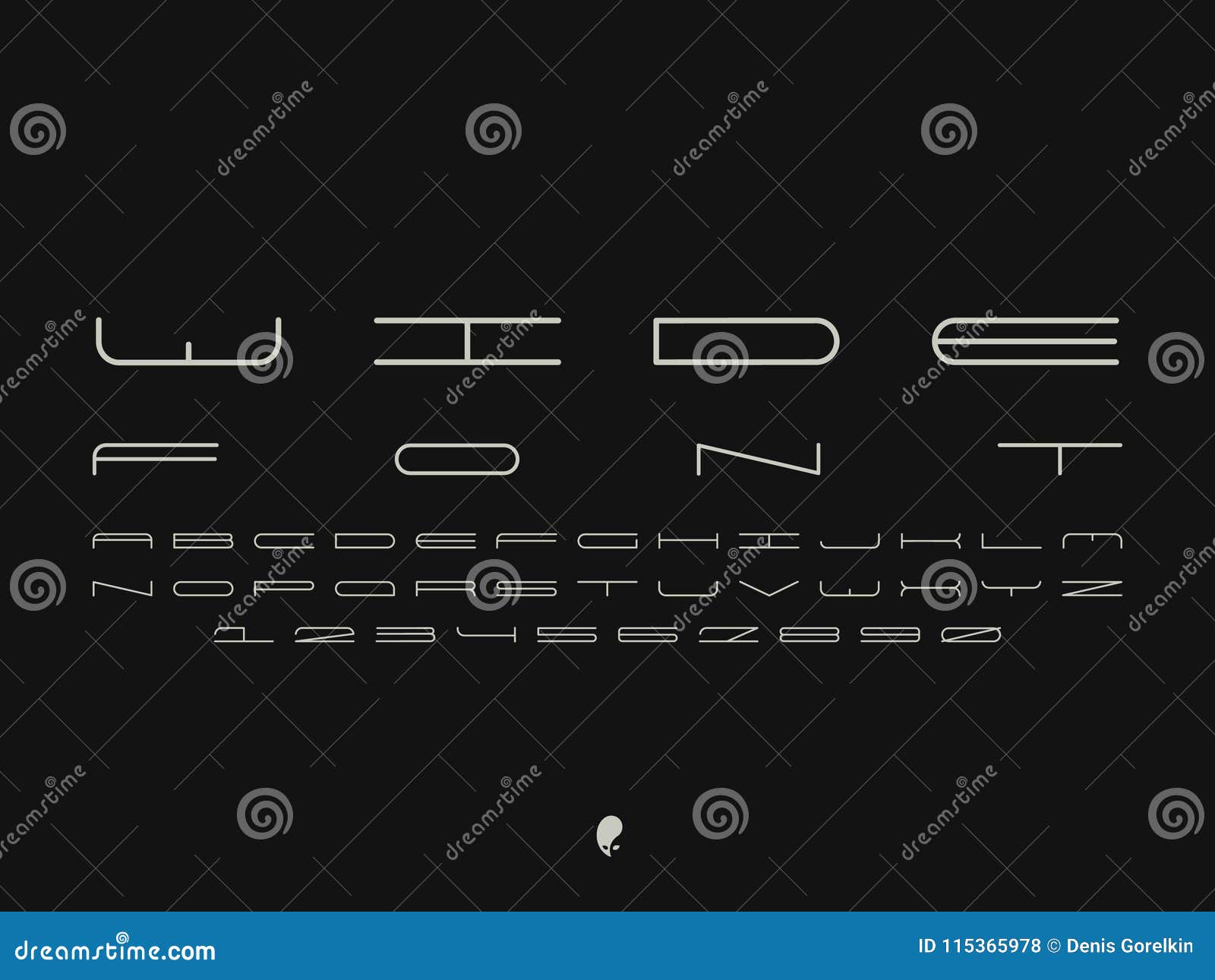 Wide font. Vector alphabet stock vector. Illustration of typographic ...