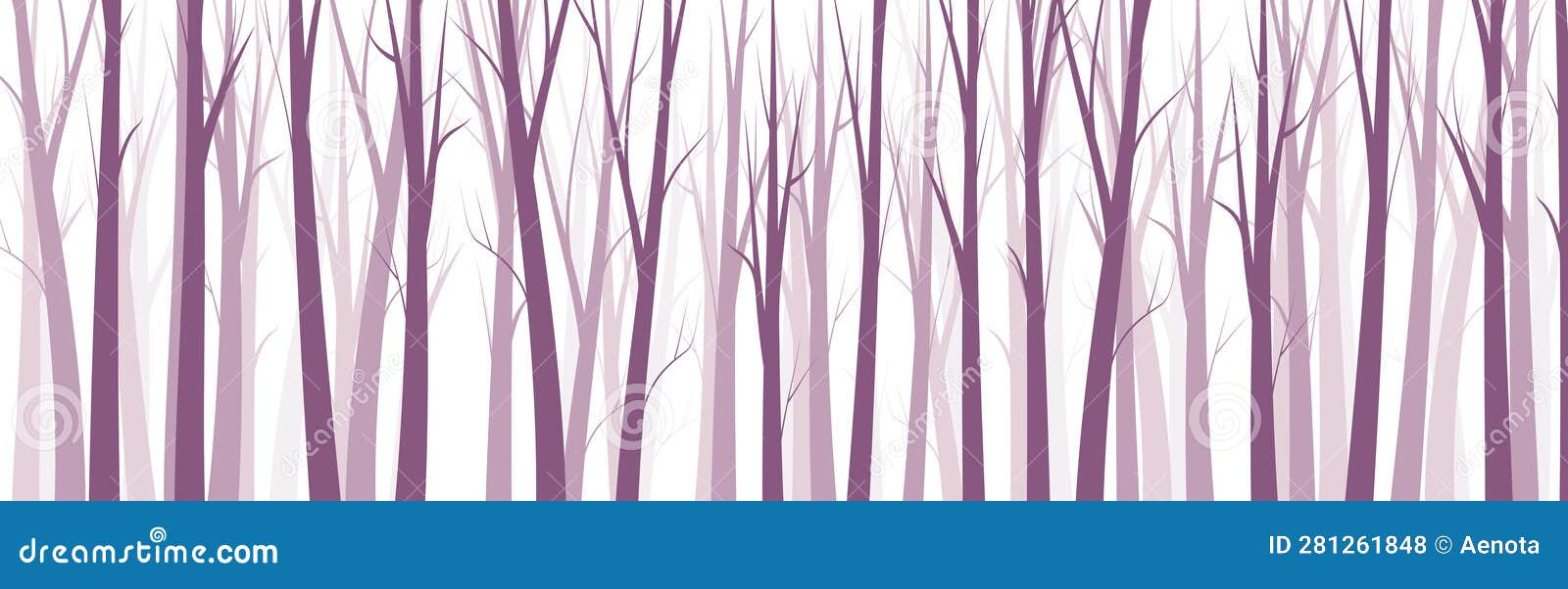 Wide Forest Background - Vector Illustration Stock Vector ...