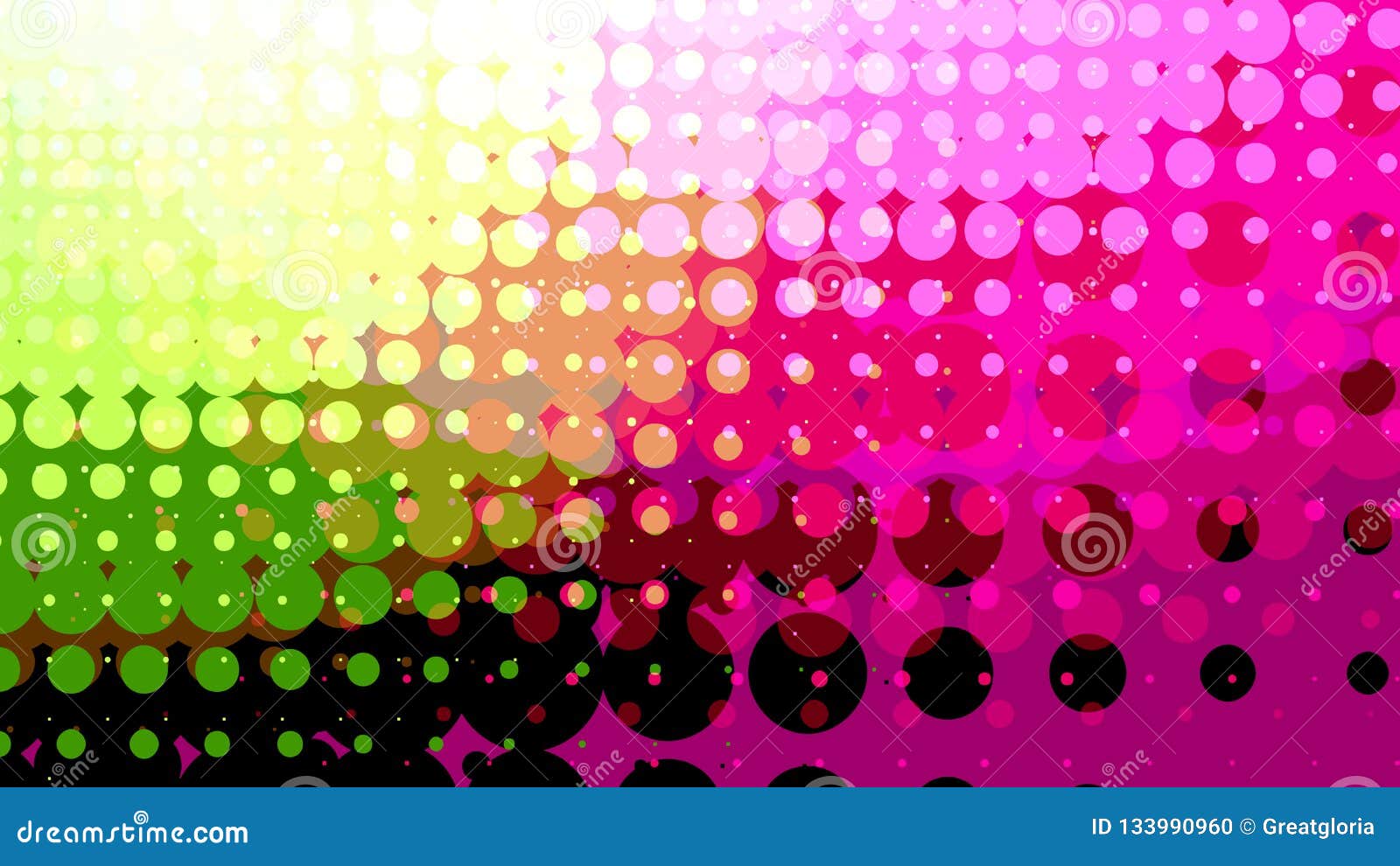 Stipple Retro Palms Sunset. Palm Tree Beach Vector Background. Dotwork ...