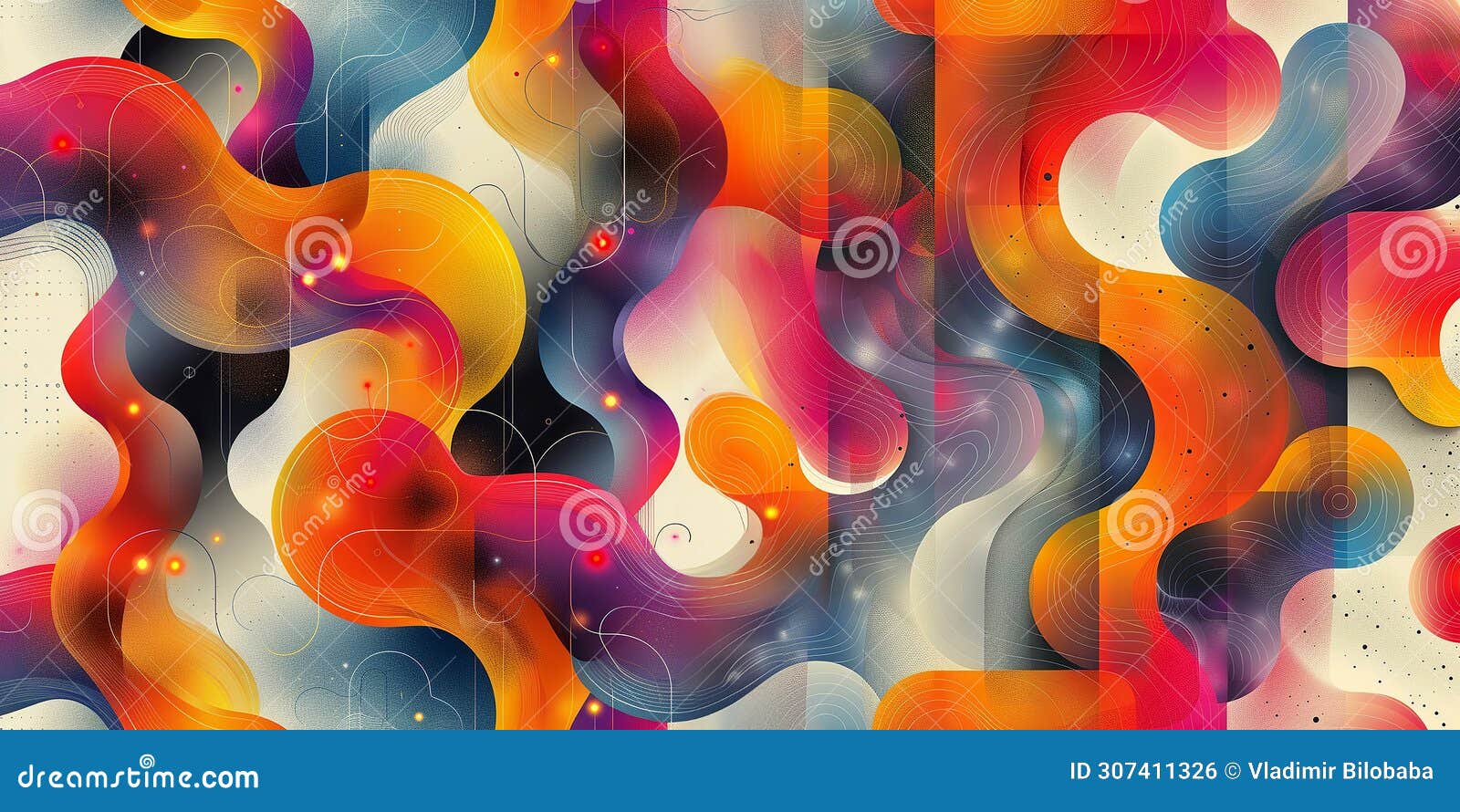 Wide Format Abstract Banner Background Stock Illustration ...