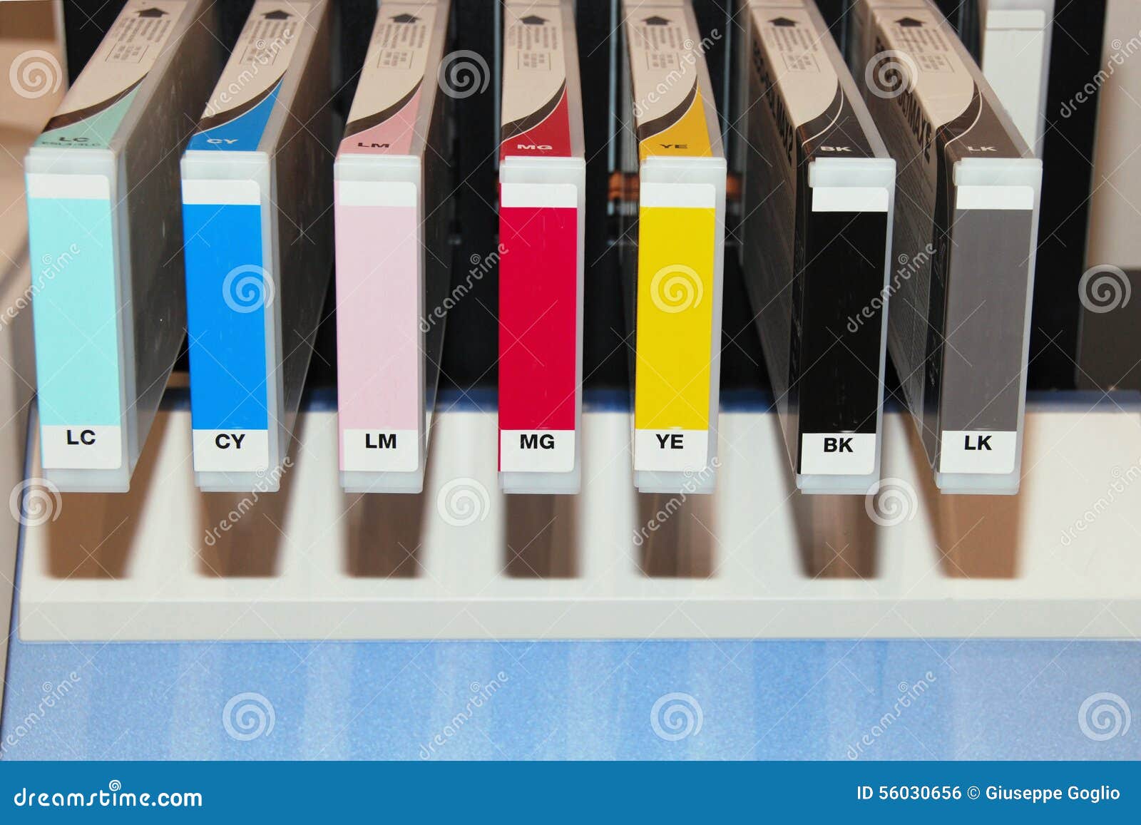 Wide Format Inkjet Cartridges Stock Photo - Image of disposable ...