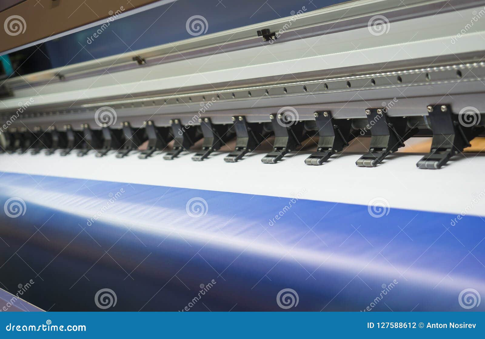 Wide-format inkjet printer stock photo. Image of wide - 127588612