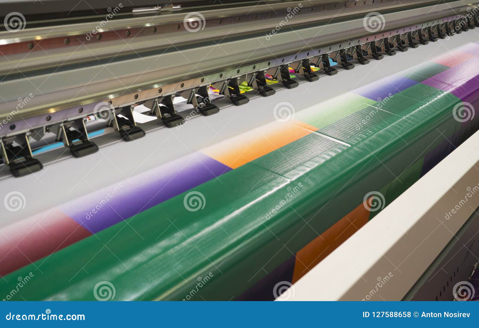 Wide-format inkjet printer stock photo. Image of printer - 127588658