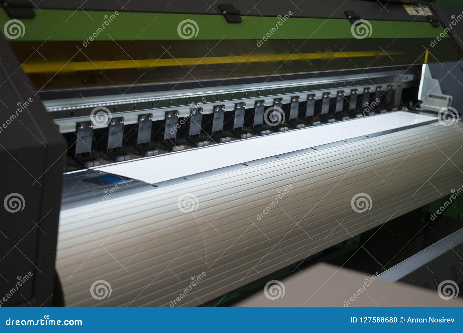 Wide-format inkjet printer stock photo. Image of white - 127588680