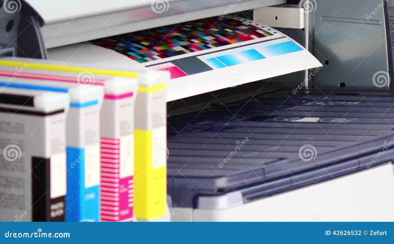 Wide Format Printer Plotter Stock Footage - Video of computer, printout ...