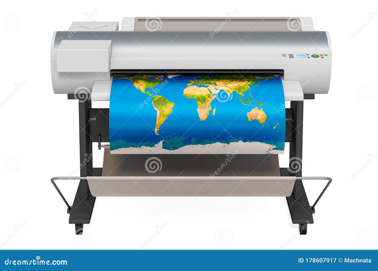 Printer Plotter Icon, Simple Style Vector Illustration | CartoonDealer ...