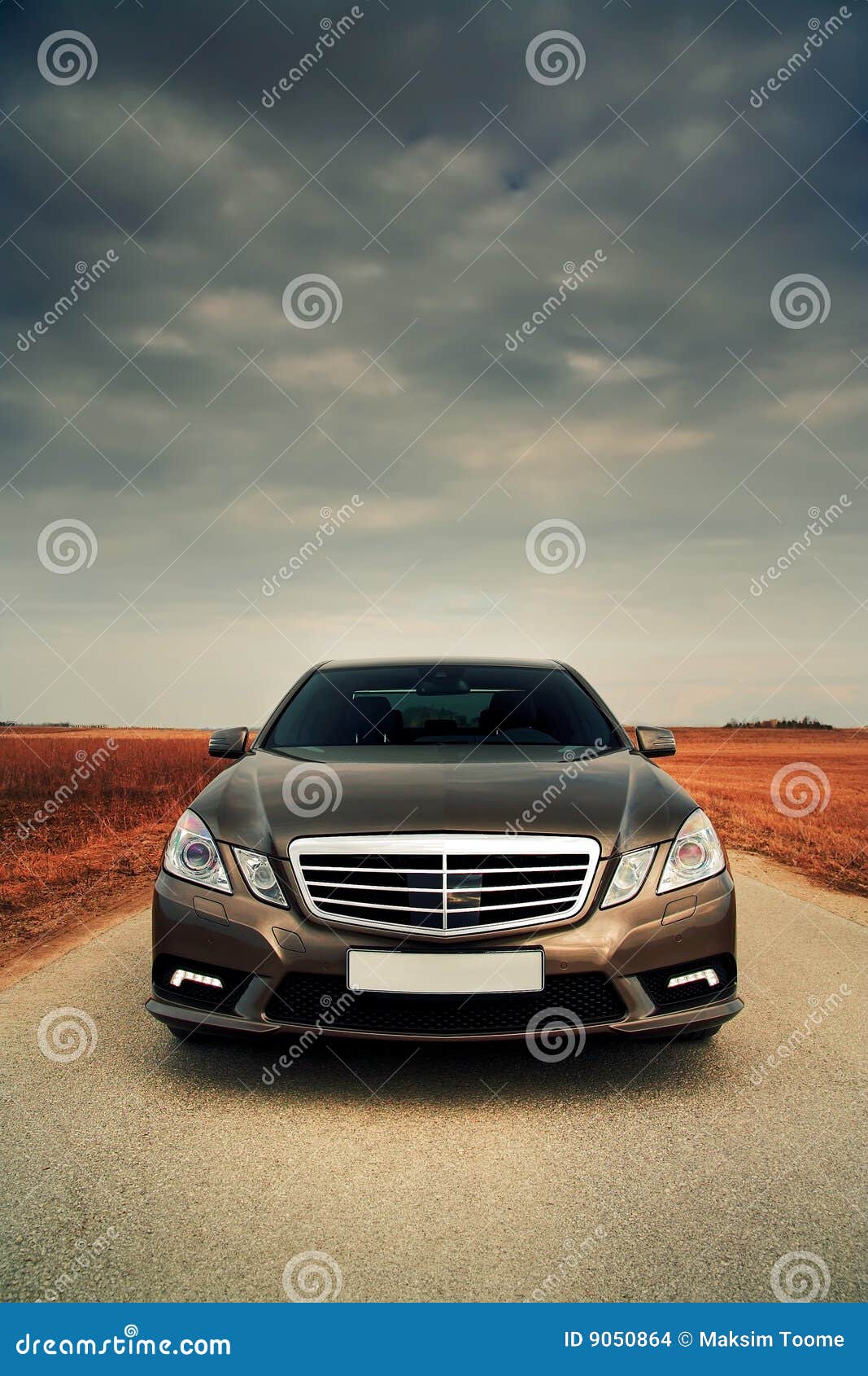 Wide front view of car stock photo. Image of nature, metal - 9050864