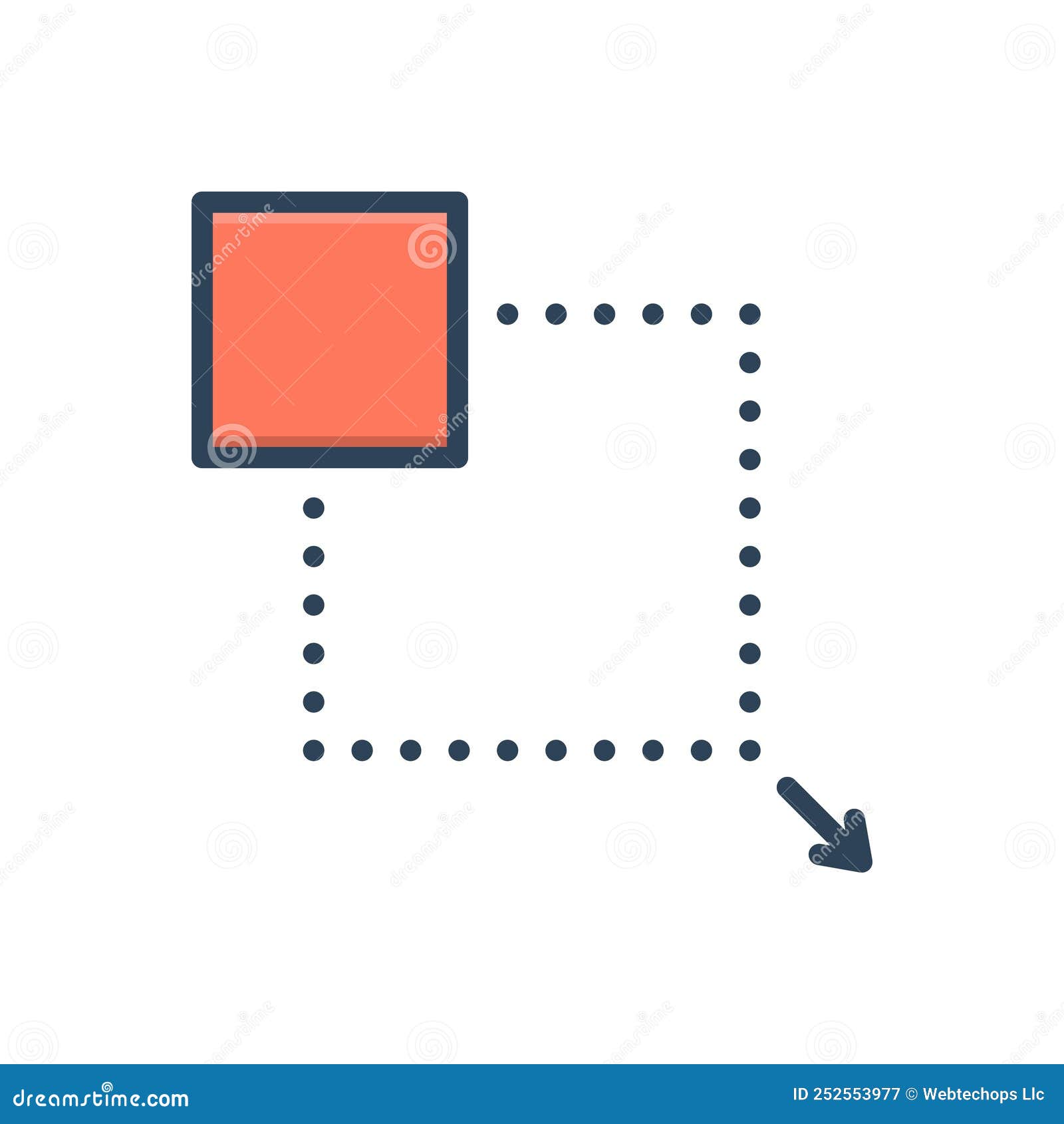 Color Illustration Icon for Wide, Extensive and Spread Stock Vector ...