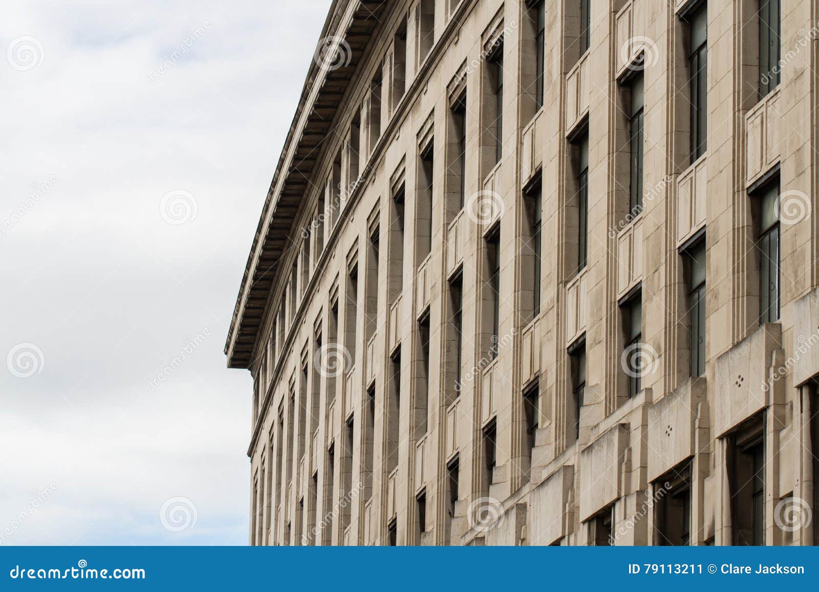 Wide Imposing Building stock image. Image of architecture - 79113211