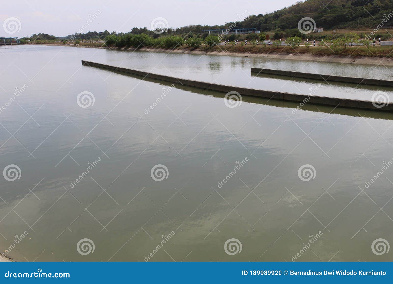 Wide Natural River View in the Reservoir Stock Photo - Image of ...