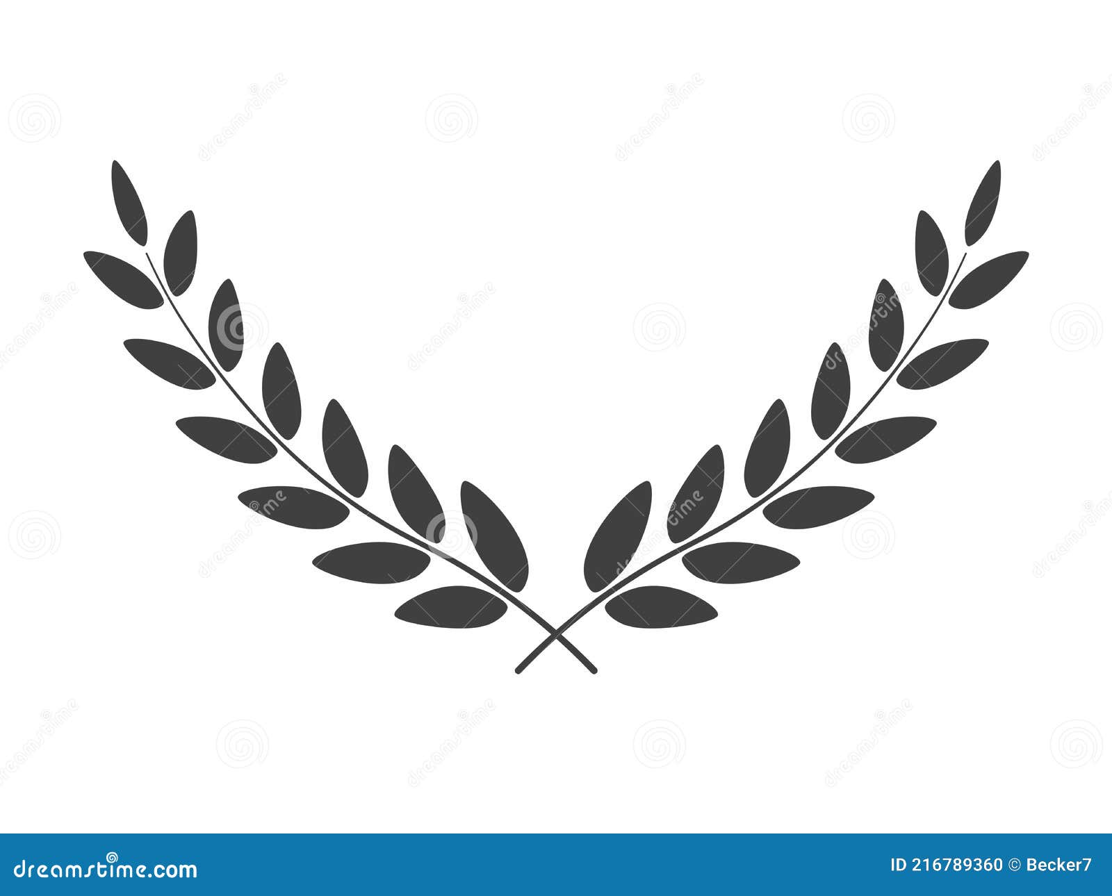 Image Of A Laurel Wreath. Rewarding With A Laurel Wreath Vector ... Image Of A Laurel Wreath. Rewarding With A Laurel Wreath Vector ...
