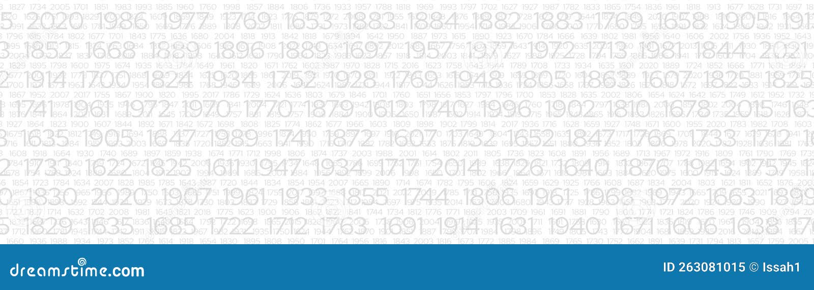 Wide Light Grey History Background with Years and Date Stock ...