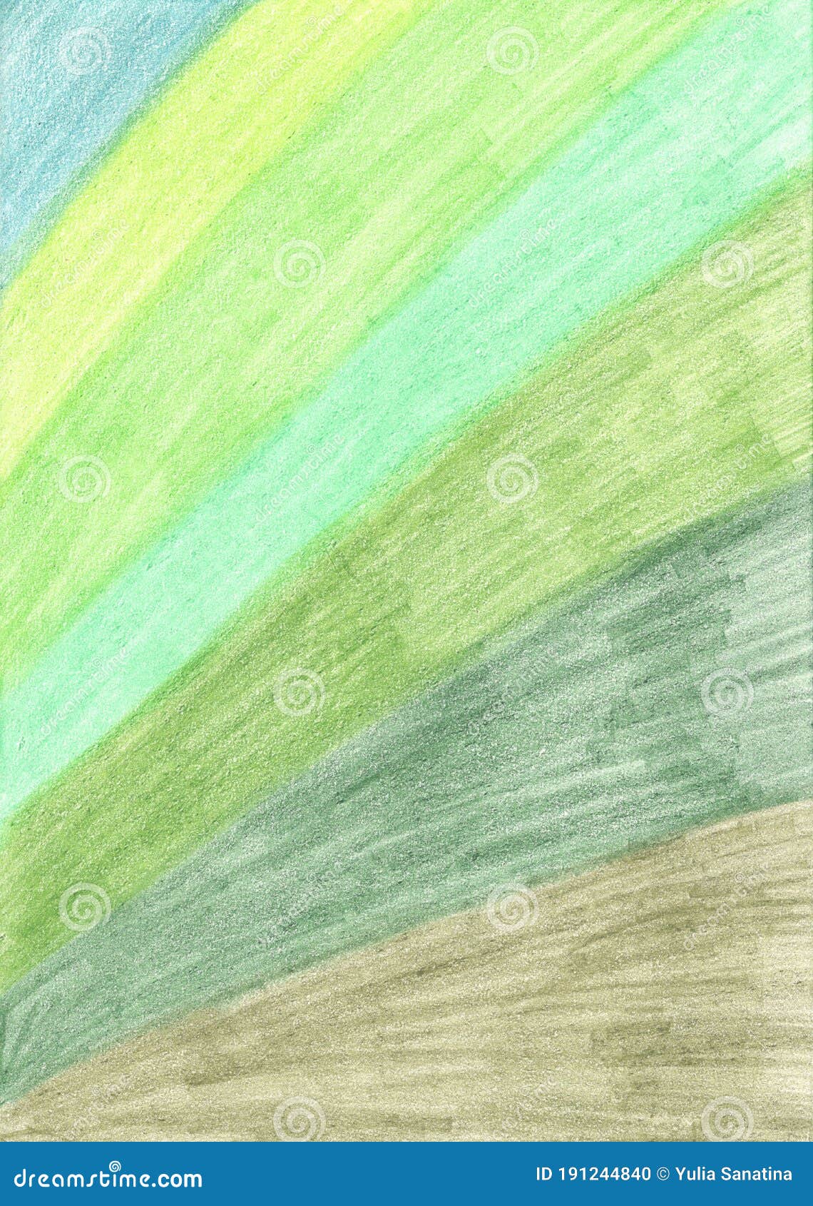 Wide Lines of Seven Different Shades of Green Stock Photo - Image of ...