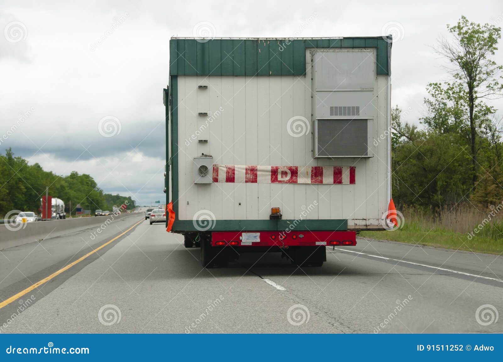 Wide Load Transport stock photo. Image of cargo, transportation - 91511252
