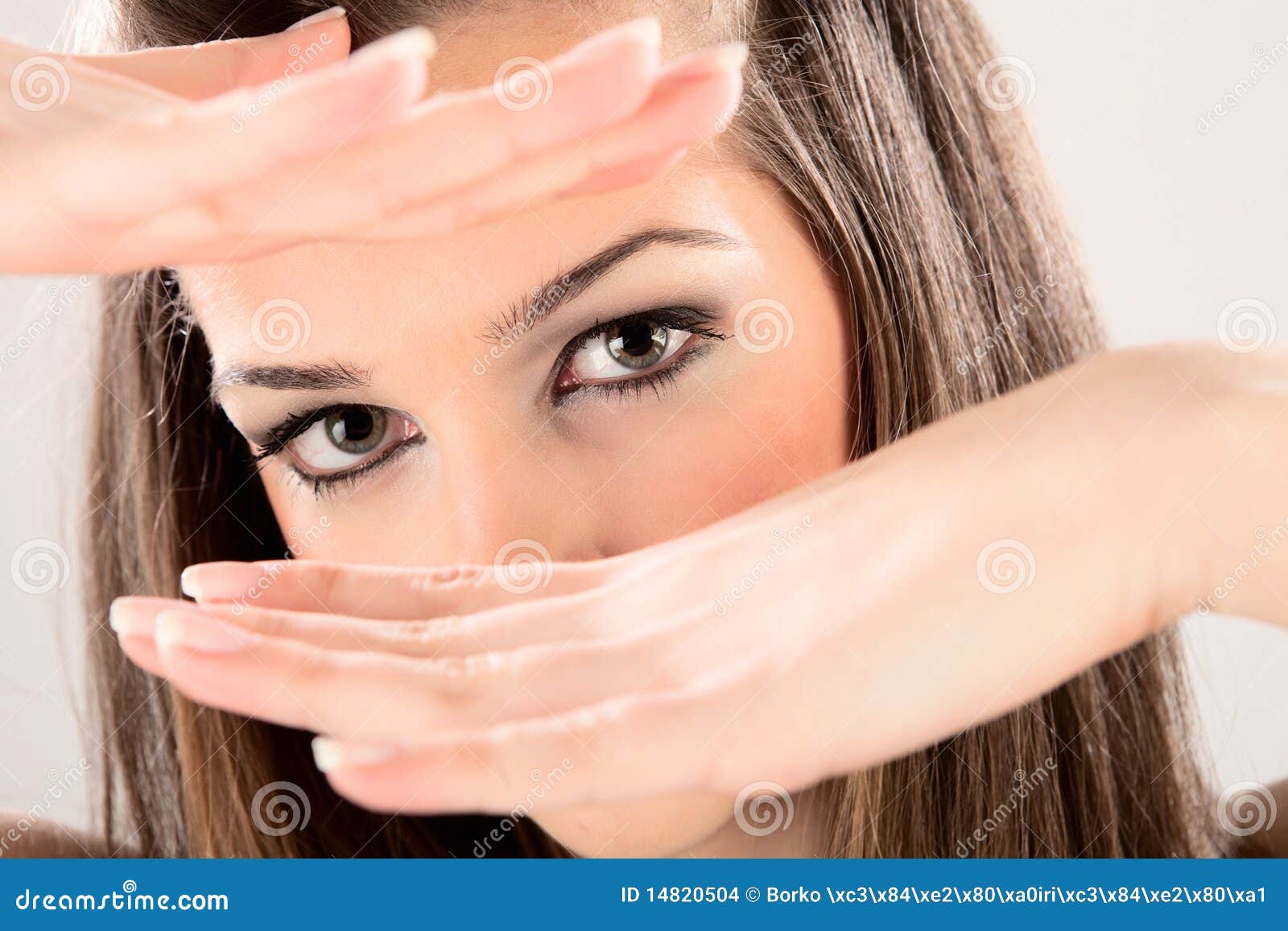 Wide look stock photo. Image of human, horizontal, green - 14820504