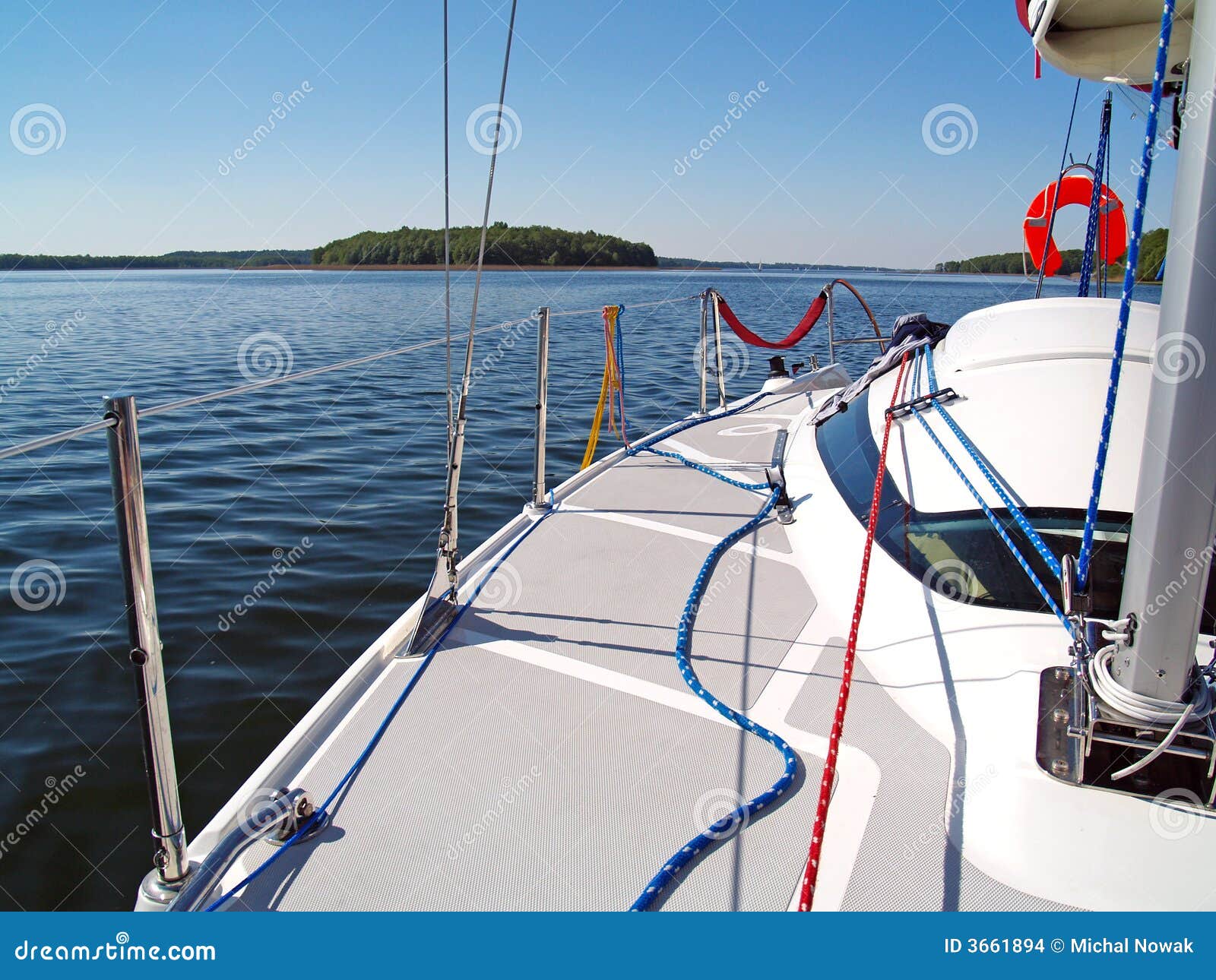 Wide look sailing deck stock photo. Image of naval, blue - 3661894