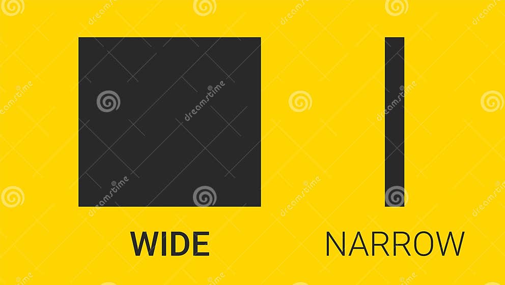 Wide Narrow Thick Vector Thin Mouse Cursor Design Element. Stock Vector ...