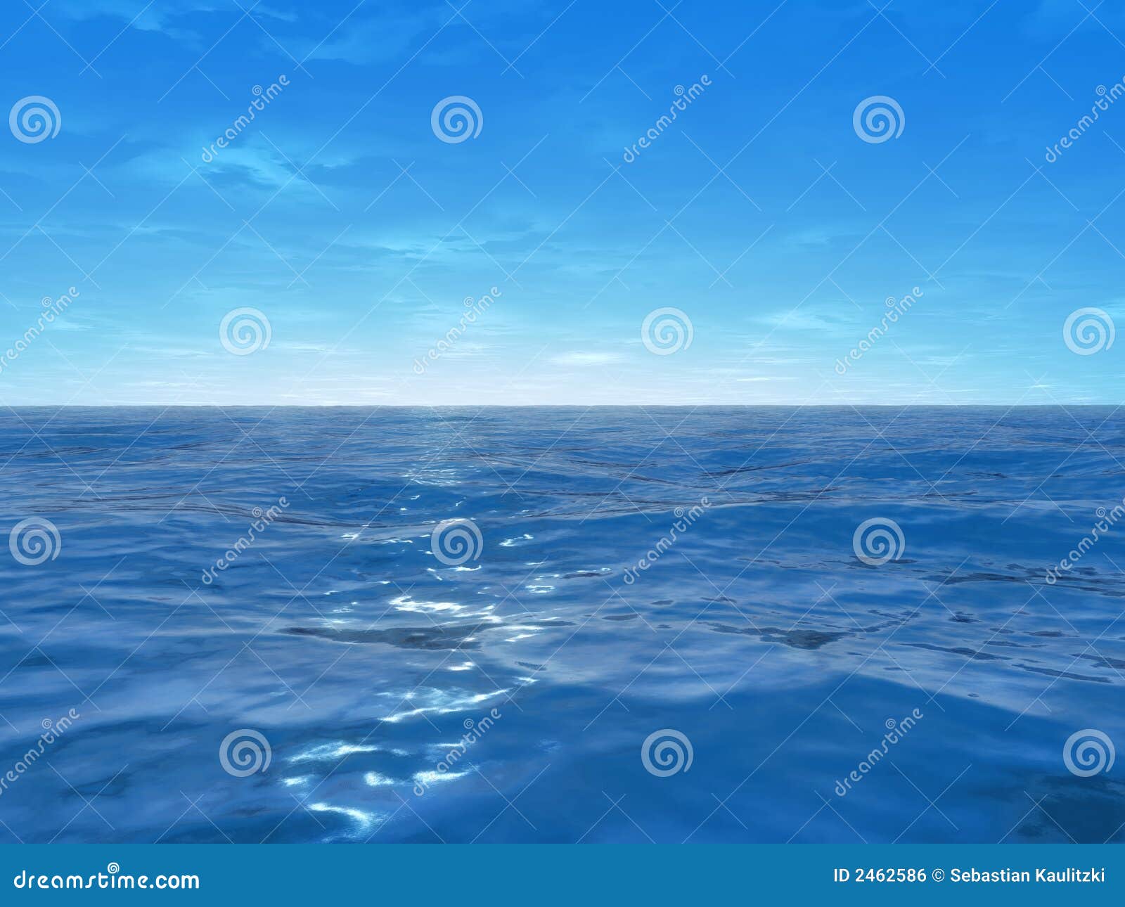 Wide ocean stock illustration. Illustration of clean, background - 2462586