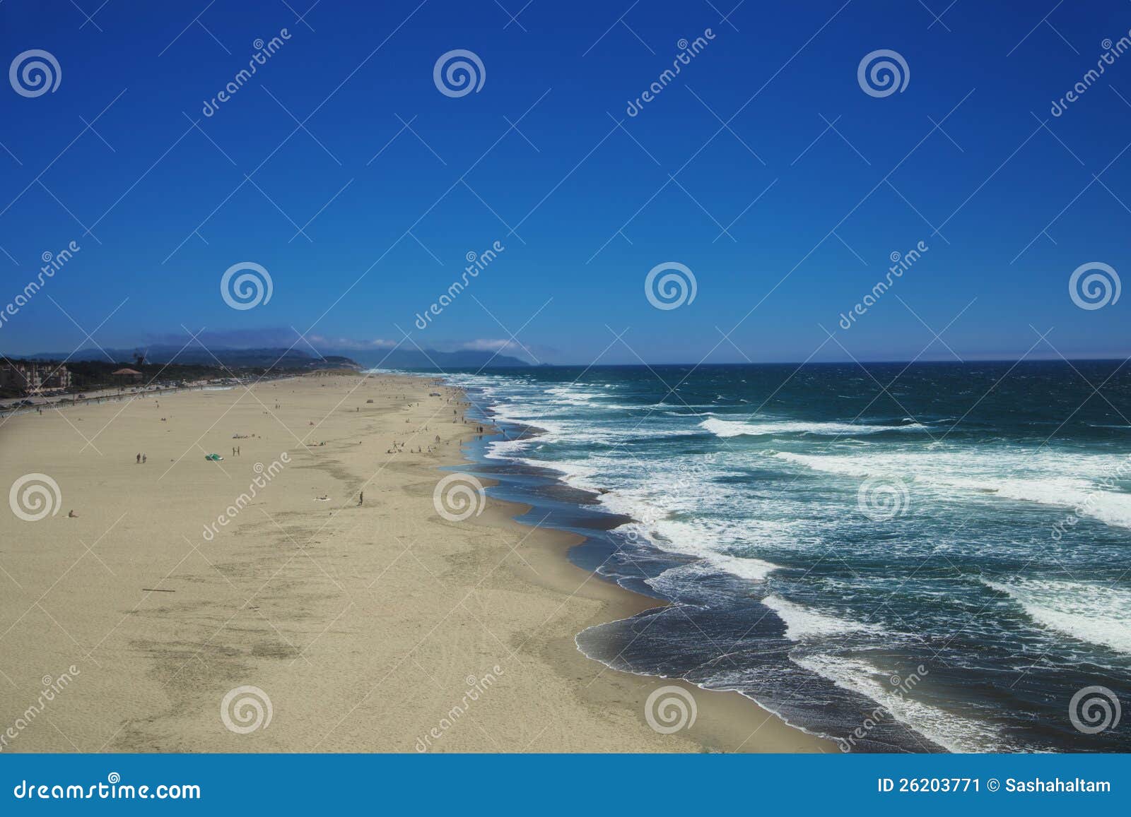 Wide ocean beach stock image. Image of national, view - 26203771
