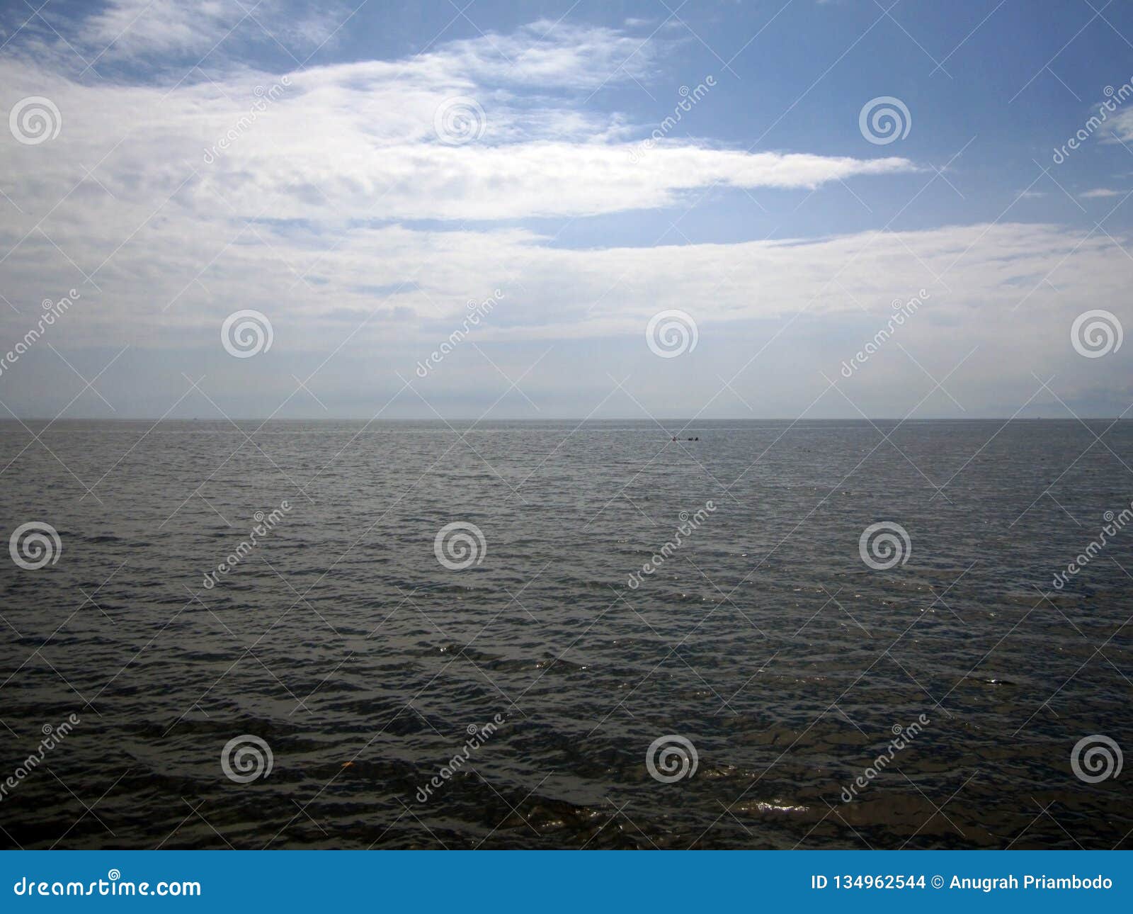 Wide ocean and clear sky stock photo. Image of white - 134962544