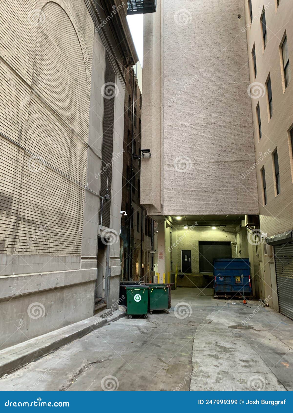 Wide Open Alleyway in Baltimore Stock Image - Image of wood, spacious ...