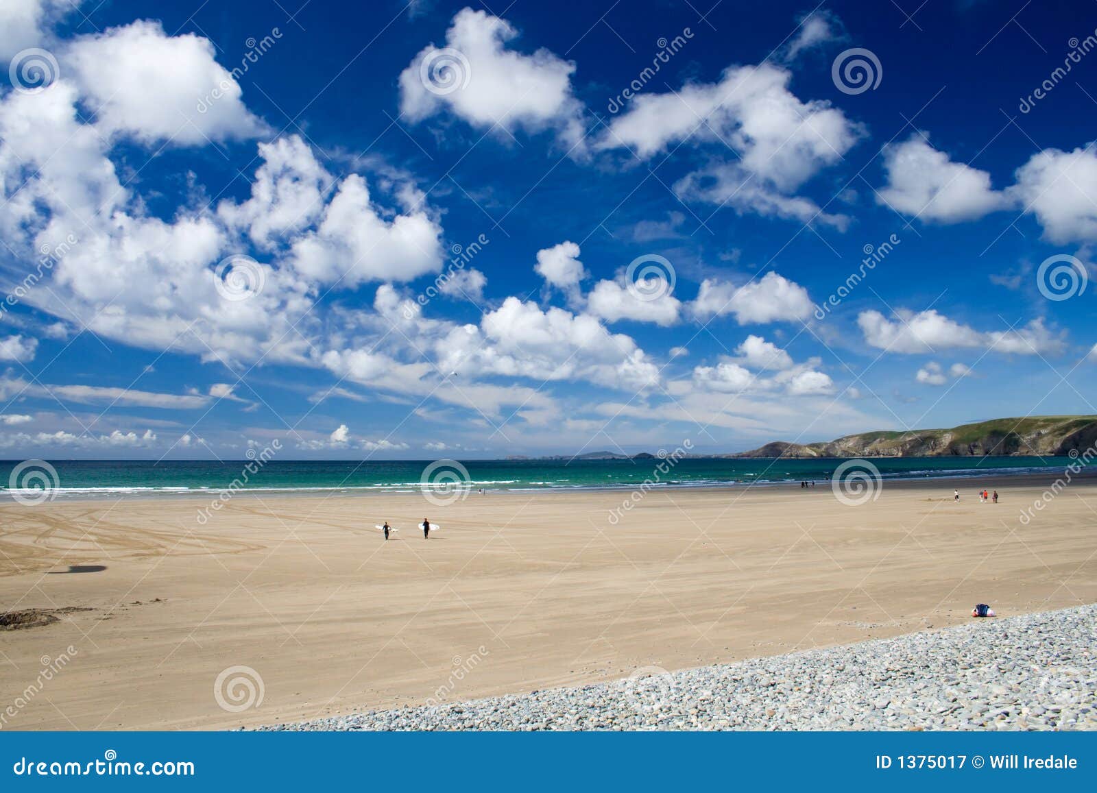 Wide Open Beach Scene stock image. Image of beach, ocean - 1375017