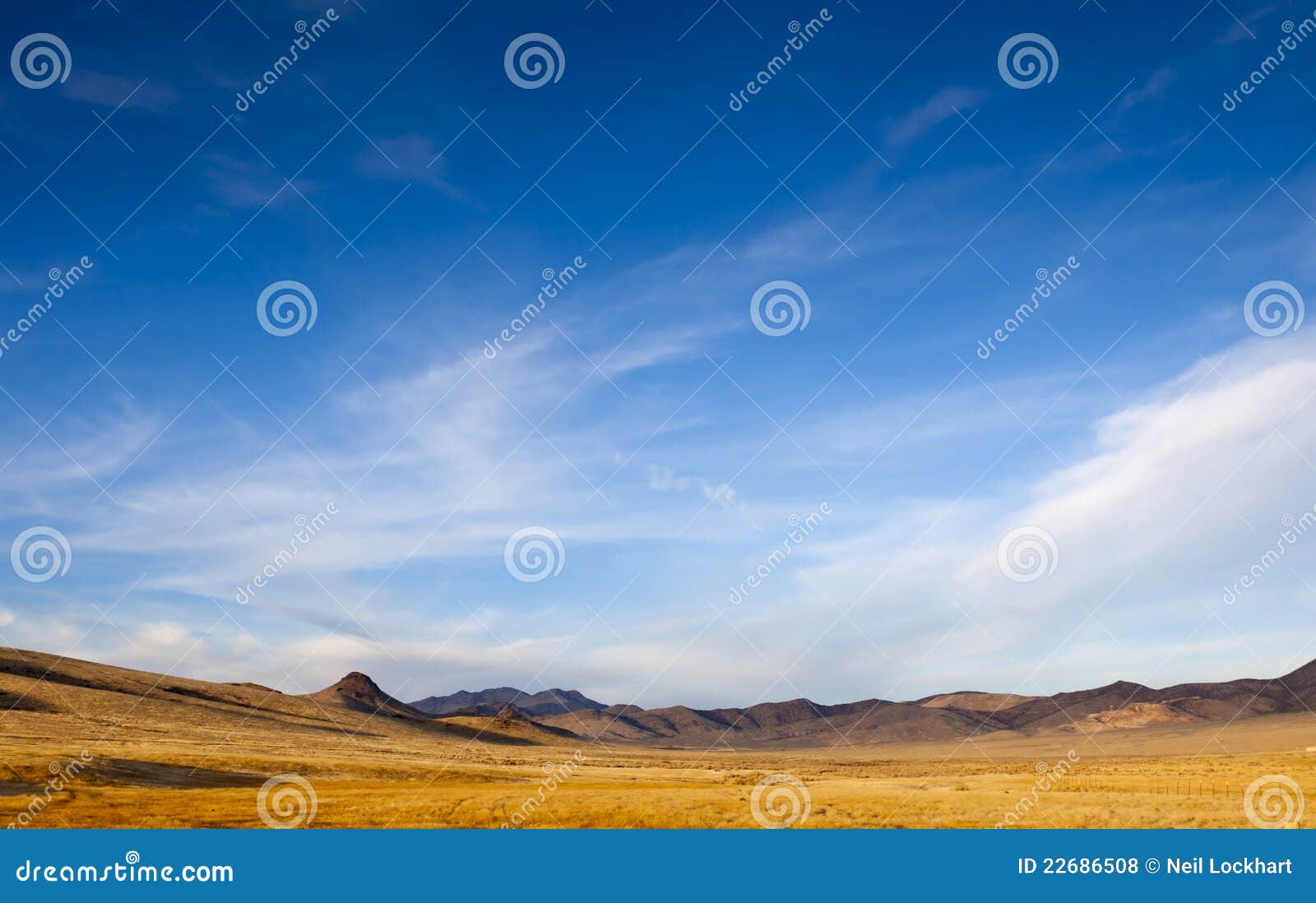 Wide Open Desert stock photo. Image of skies, empty, blue - 22686508