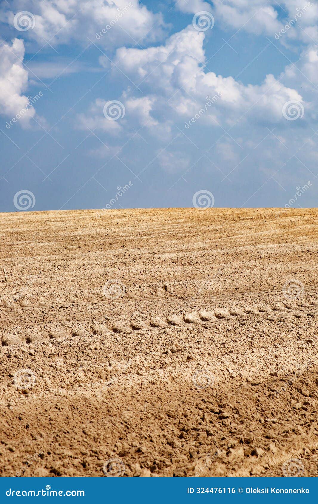 Wide Open Field with Rich, Brown, Ploughed Earth Stock Photo - Image of ...