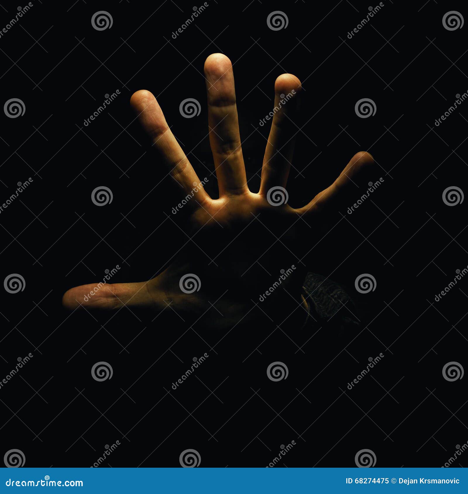 Wide Open Man s Hand stock image. Image of character - 68274475