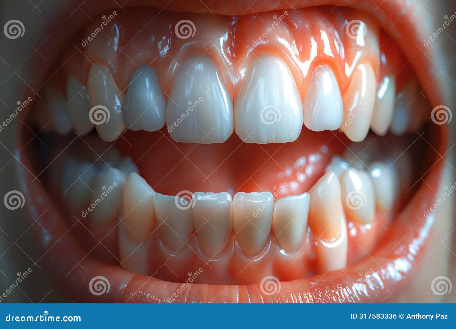 Wide Open Mouth with Teeth. Generative AI Stock Photo - Image of health ...