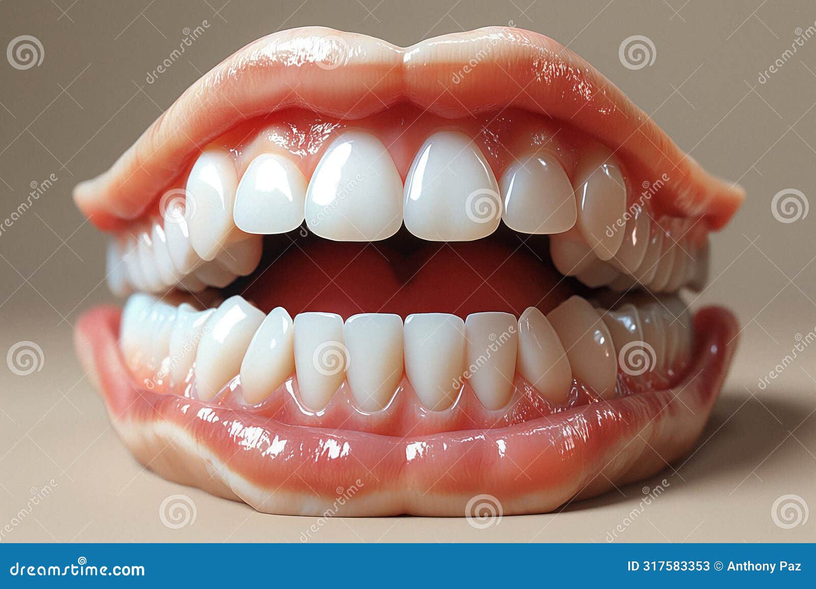Wide Open Mouth with Teeth. Generative AI Stock Image - Image of ...